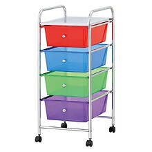 Mind Reader 4 Drawers Rolling Cart Multi | Walgreens