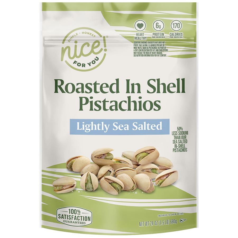 Nice! For You Roasted in Shell Pistachios Lightly Sea Salted | Walgreens