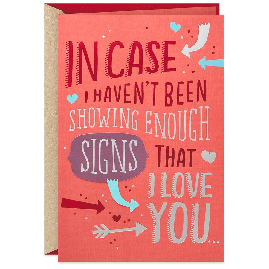 Hallmark Pop-Up Valentine's Day I Love You Signs Card S31 | Walgreens