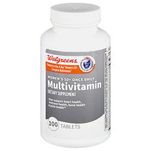 Walgreens Women's 50+ Once Daily Multivitamin Tablets (100 days ...