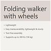 Walgreens Folding Walker with Wheels | Walgreens