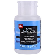 Walgreens 100% Acetone Nail Polish Remover 175 mL | Walgreens