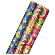 Hallmark Pokemon Wrapping Paper with Cutlines on Reverse | Walgreens