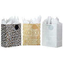 Hallmark Assorted 13" Large Animal Print Gift Bags with Tissue Paper ...