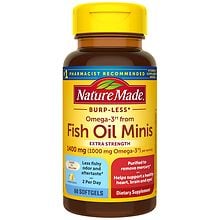 Nature Made Fish Oil Minis 1400 mg Softgels | Walgreens