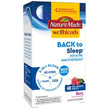 Nature Made WellBlends Back to Sleep Fast Dissolve Tablets Berry ...
