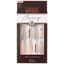 Kiss Premium Classy Fake Nails, Sophisticated | Walgreens