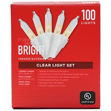 Festive Voice Indoor/Outdoor Light Set Clear | Walgreens