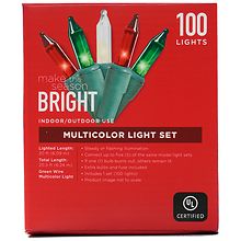 Festive Voice Indoor/Outdoor Light Set Green/Red | Walgreens