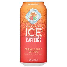 Sparkling Ice +Caffeine Strawberry Citrus Sparkling Water | Walgreens