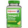 Walgreens Omega-3 From Fish Oil 500 mg Softgels (120 days) Natural ...