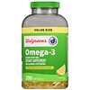 Walgreens Omega-3 1000 mg Softgels (200 days) Natural Lemon | Walgreens