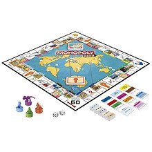 Monopoly Travel World Tour Board Game, Includes Dry-Erase Gameboard ...