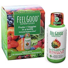 Feel Good Superfoods Immune Support Shot, Fruit Punch | Walgreens