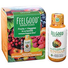 Feel Good Superfoods Immune Support Shot, Orange | Walgreens