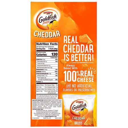 Goldfish Nutrition Label