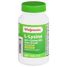 Walgreens L-Lysine as L-Lysine HCl 500 mg Tablets | Walgreens