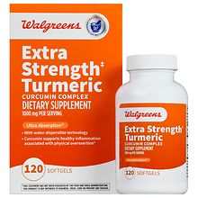Walgreens Extra Strength Turmeric Curcumin Complex 1000 mg Softgels ...