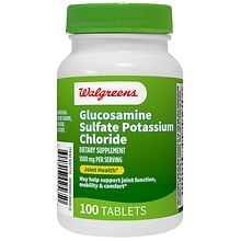 Walgreens Glucosamine Sulfate Potassium Chloride Tablets | Walgreens