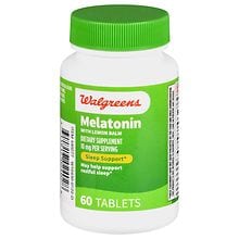 Walgreens Melatonin with Lemon Balm 10 mg Tablets (60 days) | Walgreens