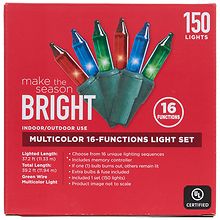 Festive Voice Indoor/Outdoor 16 Function Light Set Multicolor | Walgreens