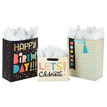 Hallmark Assorted Gift Bags with Tissue Paper for Birthday Celebrations ...
