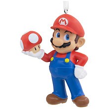 Nintendo Super Mario With Super Mushroom Christmas Ornament (H26 ...