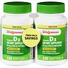 Walgreens Vitamin D3 50 mcg Softgels (440 days) | Walgreens