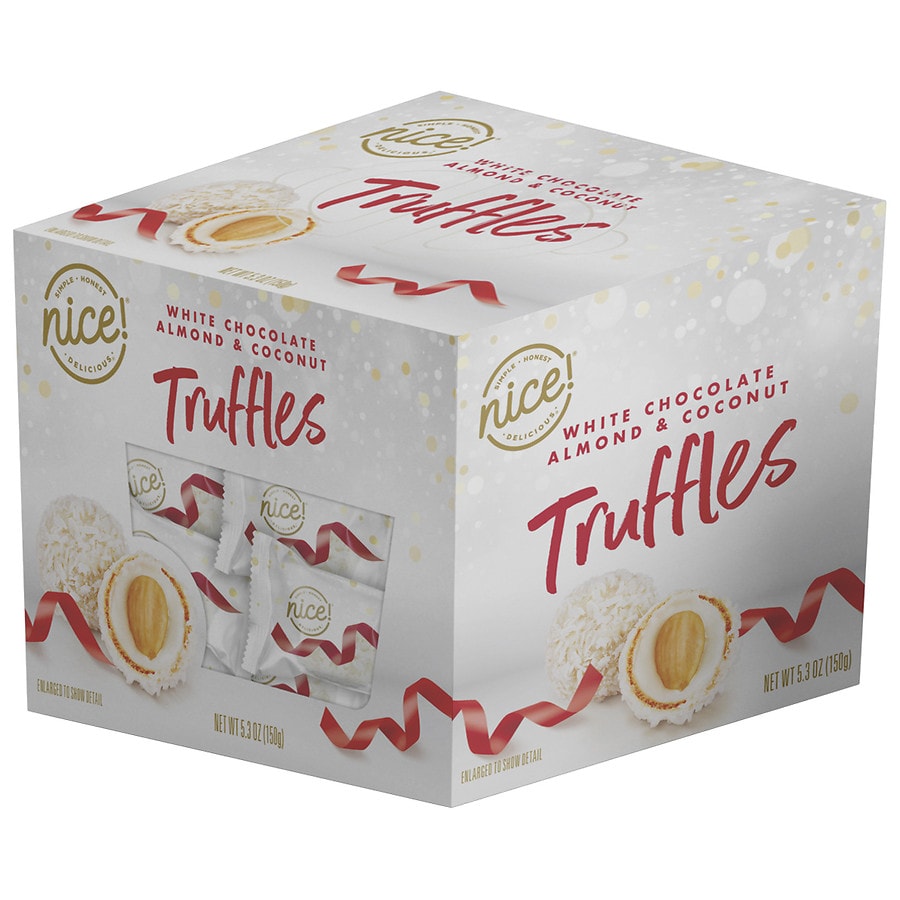 Nice! White Chocolate Almond & Coconut Truffles | Walgreens