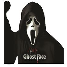 Ghost Face Mask with Shroud Black/White | Walgreens