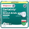Walgreens Certainty Adult Incontinence Stretch Briefs with Tabs Small ...