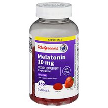 Walgreens Melatonin 10 mg Gummies Strawberry | Walgreens