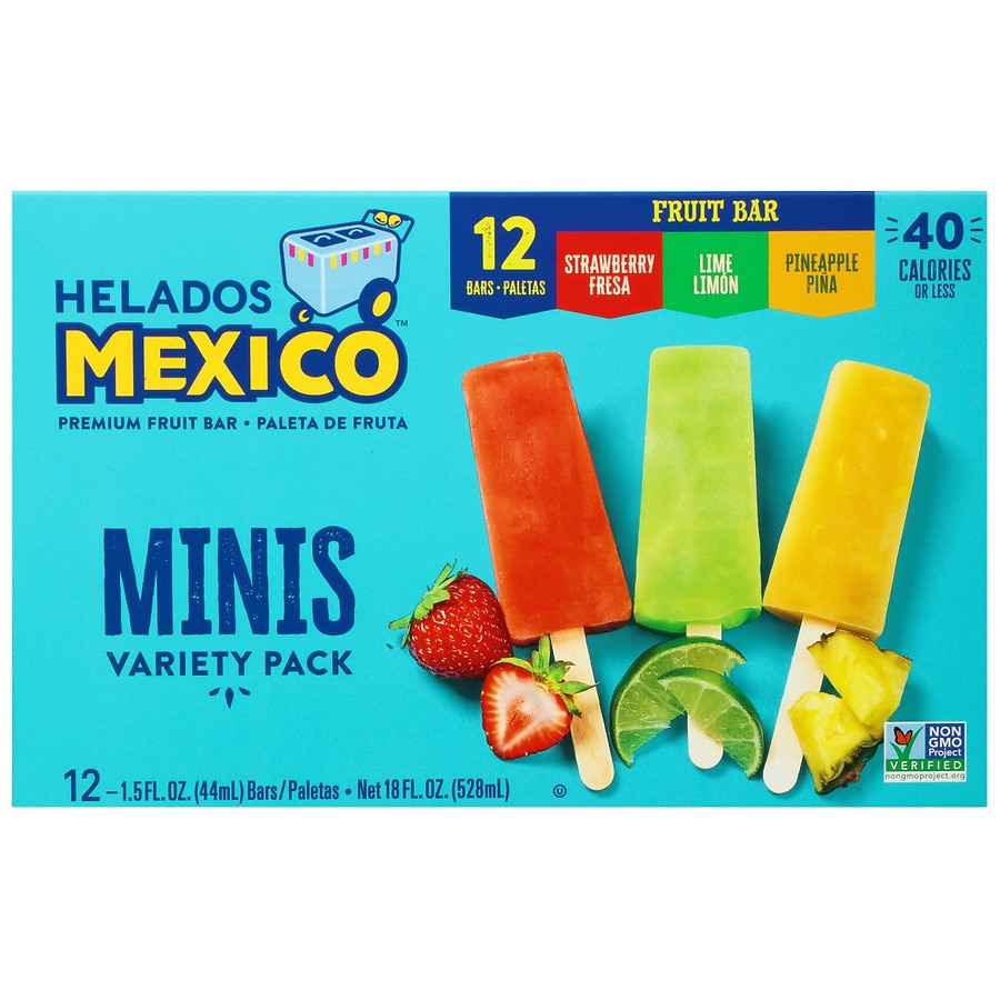 Helados Mexico Fruit Bars, Minis, Variety Pack | Walgreens