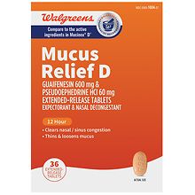 Walgreens Mucus Relief D Extended-Release Tablets | Walgreens