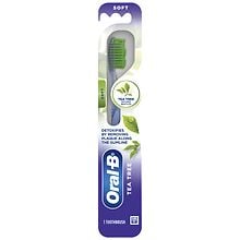 Oral-B Toothbrush with Tea Tree Infused Bristles, Soft | Walgreens