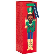 Hallmark Christmas Mahogany Nutcracker Bottle Bag | Walgreens