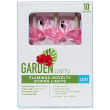 Festive Voice Flamingo Novelty String Lights | Walgreens