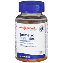 Walgreens Free & Pure Turmeric Gummies Natural Peach Mango | Walgreens