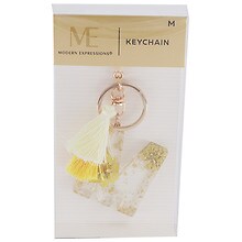 Modern Expressions Monogram Keychain M Letter Size: 1.6x0.3x1.85 inch ...