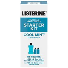 Listerine Mouthwash Concentrate Starter Kit Zero Alcohol | Walgreens