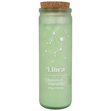 Modern Expressions Frosted Candle With Cork Lid, Libra Zodiac | Walgreens