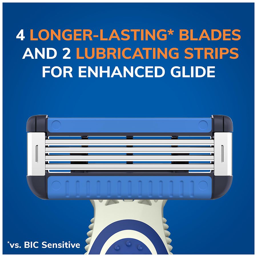 Anti-Clogging Men's Disposable Razors, Smooth Shave, 4 Blades Best ...