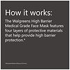 Walgreens High Barrier Medical Grade Face Mask | Walgreens
