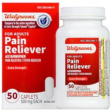 Walgreens Extra Strength Pain Reliever Acetaminophen Caplets | Walgreens