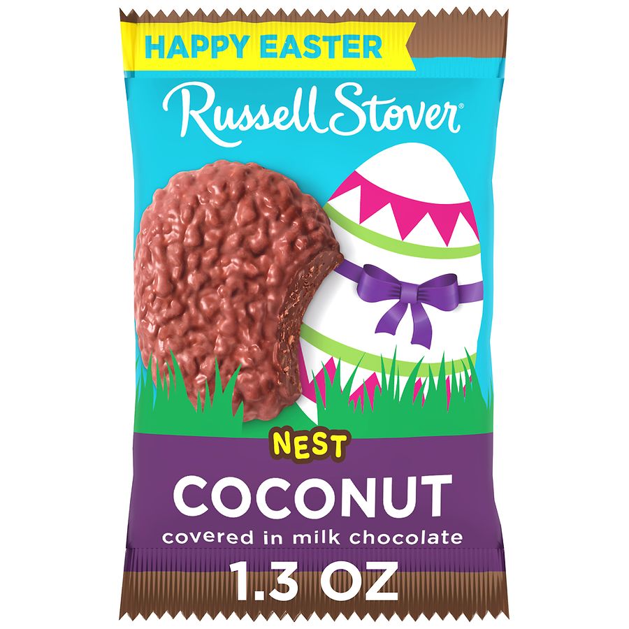 Russell Stover Easter Candy Easter Nest Coconut Milk Chocolate | Walgreens
