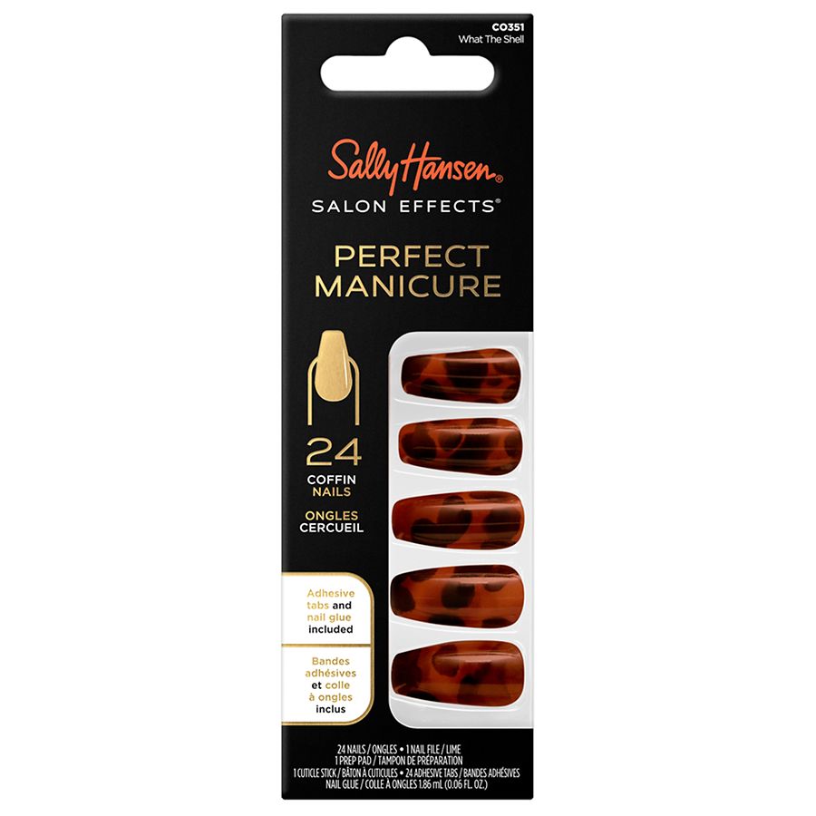 Sally Hansen Salon Effects Perfect Manicure Coffin Nails, What The ...
