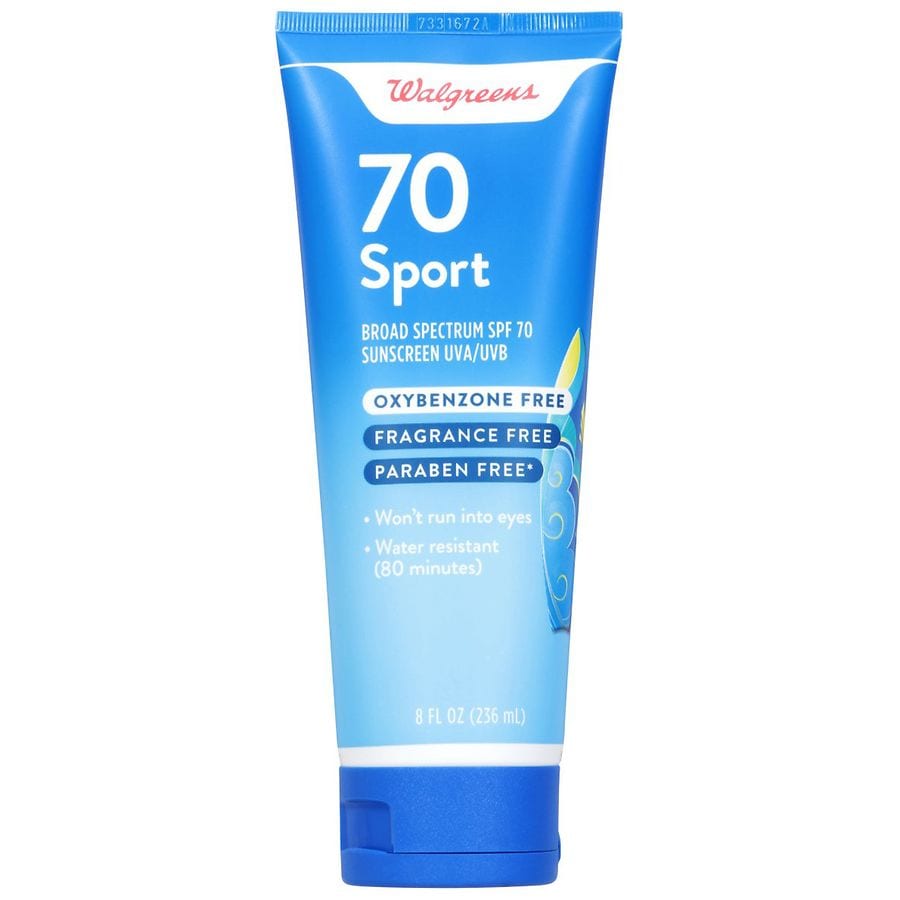 Walgreens Sun Sport Lotion SPF 70, Oxybenzone Free | Walgreens