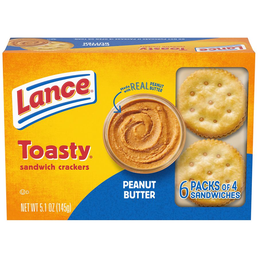 Lance Peanut Butter Sandwich Crackers | Walgreens