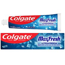 Colgate MaxFresh Whitening Toothpaste with Mini Breath Strips | Walgreens