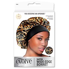 Evolve Satin Wide-Edge Bonnet, Leopard Print | Walgreens